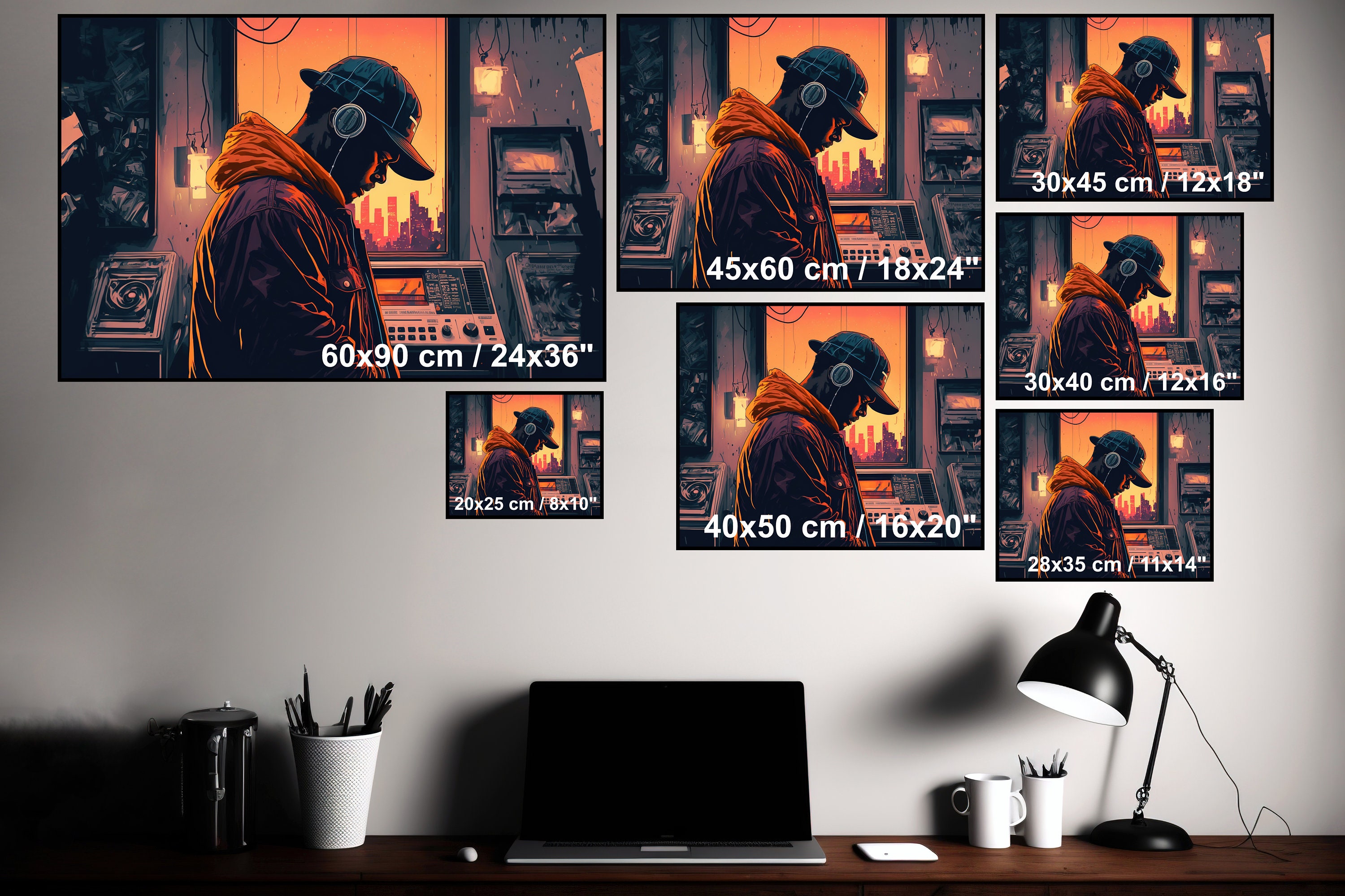 Lofi Urban Beatmaker Studio Poster without Frame - Etsy