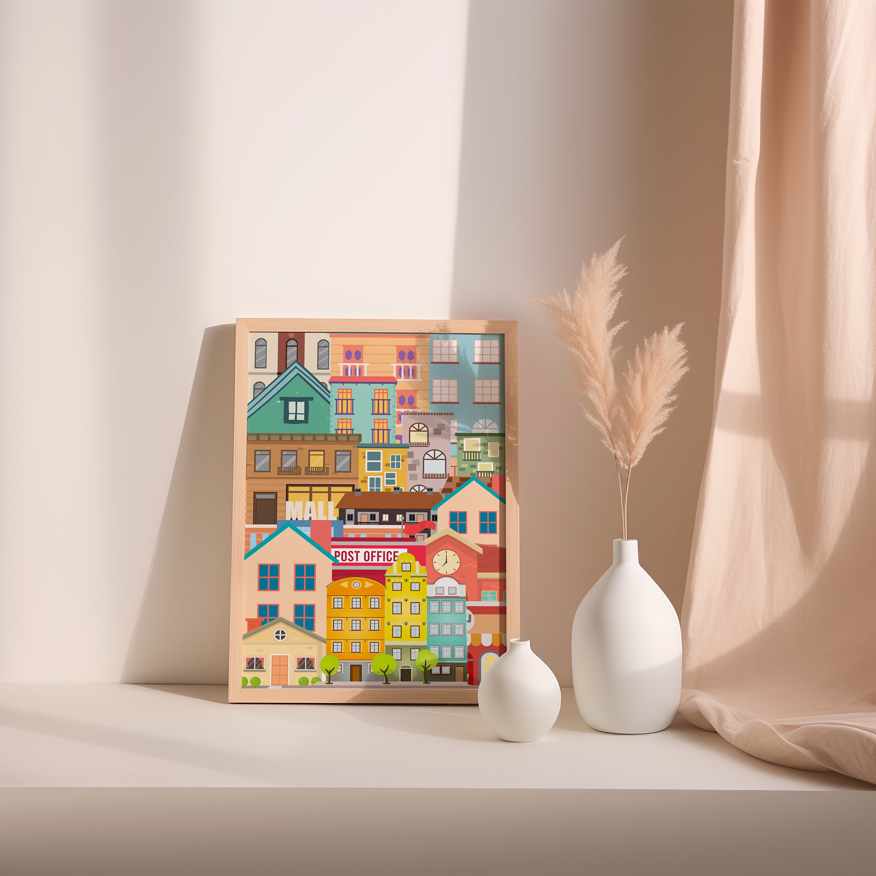 City Poster, Wall Art, Digital Download, Trendy Wall Art, Digital ...