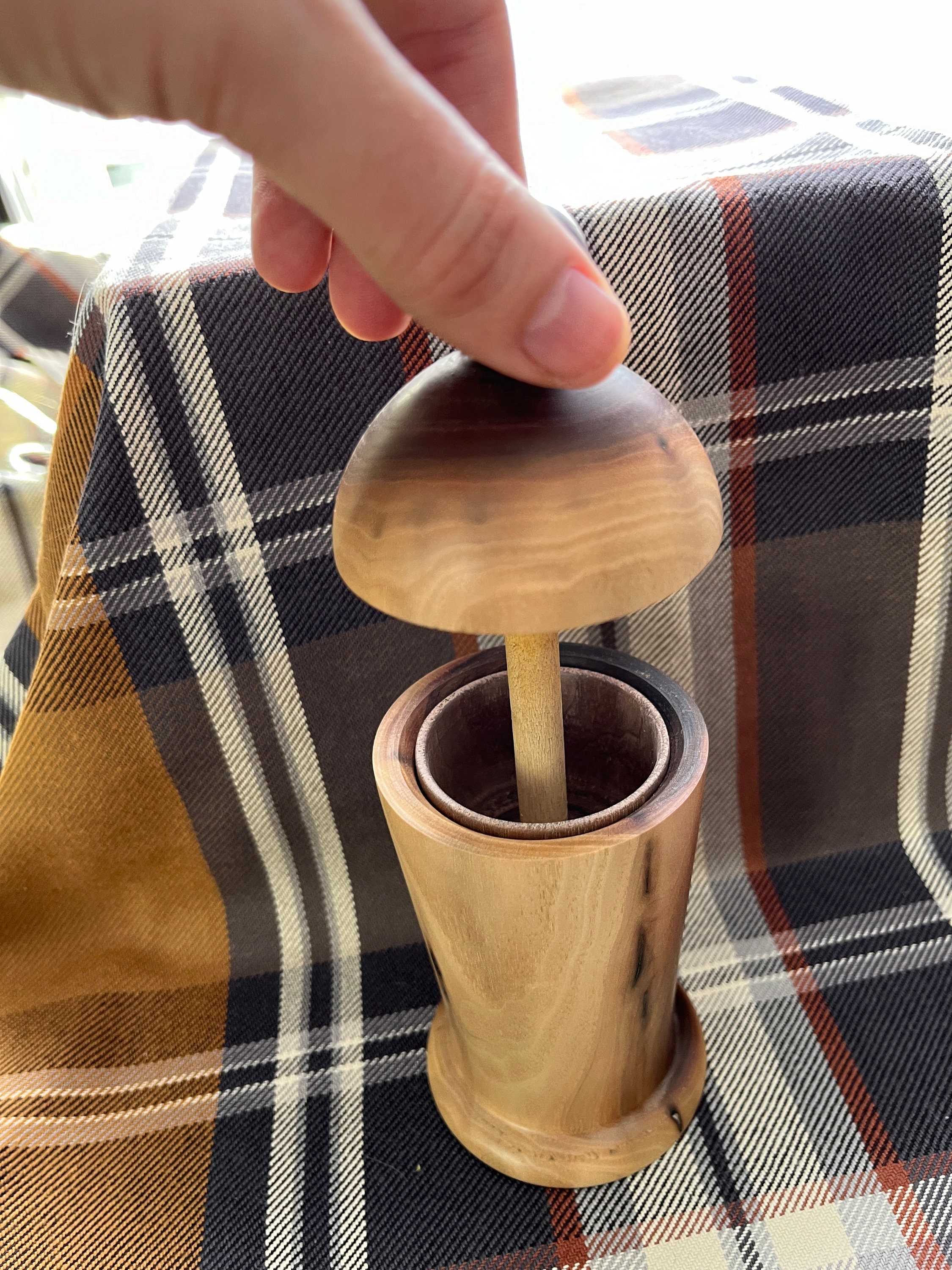 Walnut Wood Toothpick Holder - Etsy