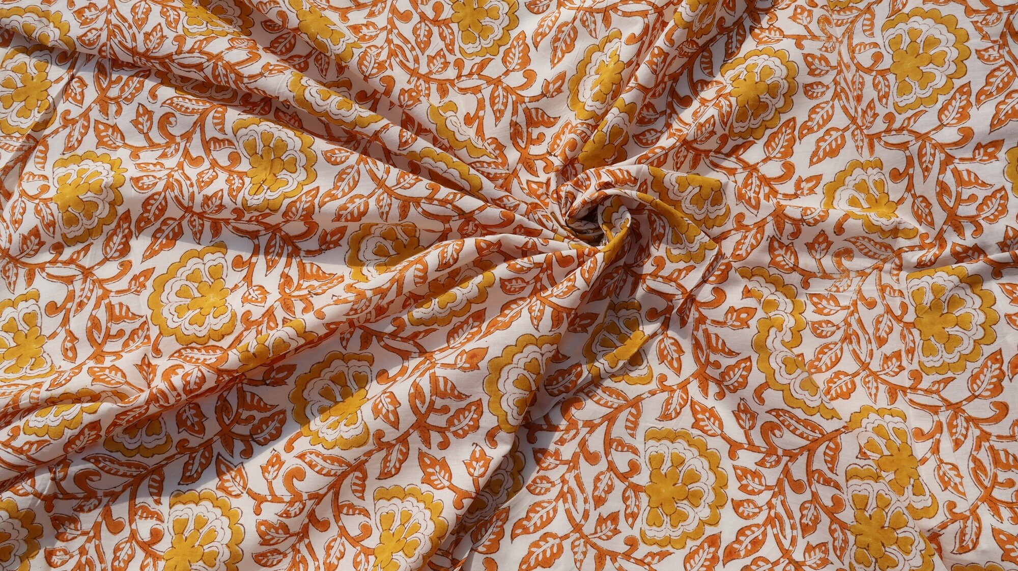 10 Pattern Flower Cotton Indian Fabric Summer Sewing Fabric Dressmaking ...