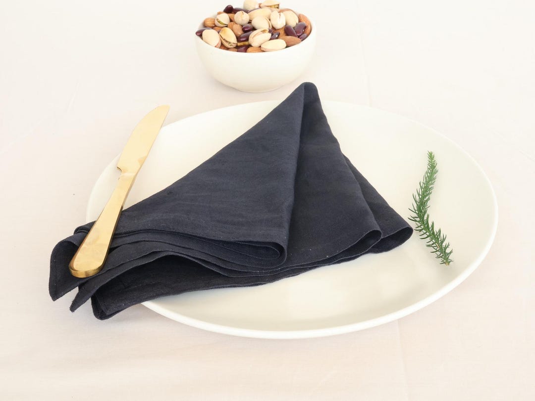 100 Pack Charcoal Gray Napkins for Everyday Dinner and Wedding Table ...