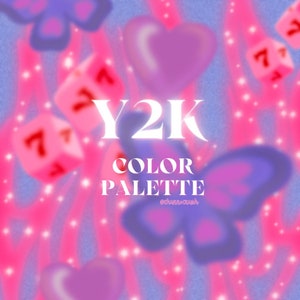 Y2K Inspired Procreate Color Palette & Stamps - Etsy