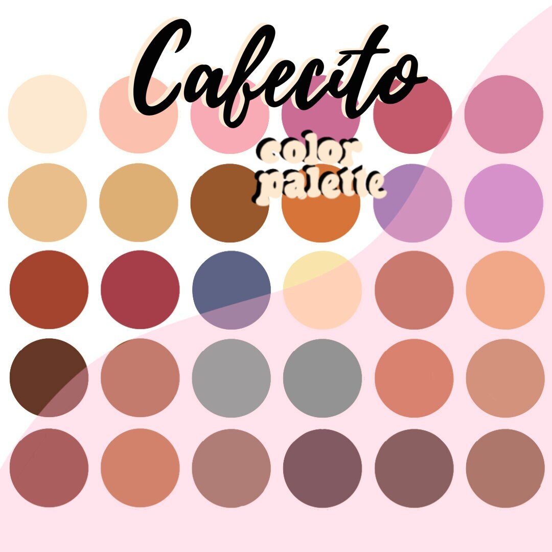A Coffee Lovers Procreate Color Palette - Etsy