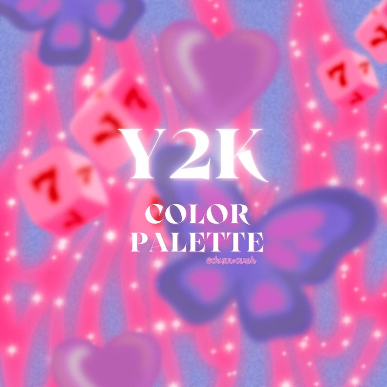 Y2K Inspired Procreate Color Palette & Stamps - Etsy