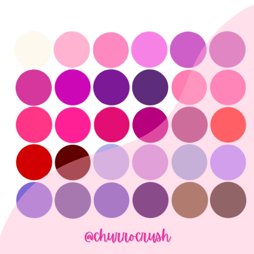 Y2K Inspired Procreate Color Palette & Stamps - Etsy