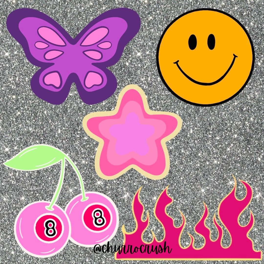 Y2K Inspired Procreate Color Palette & Stamps - Etsy