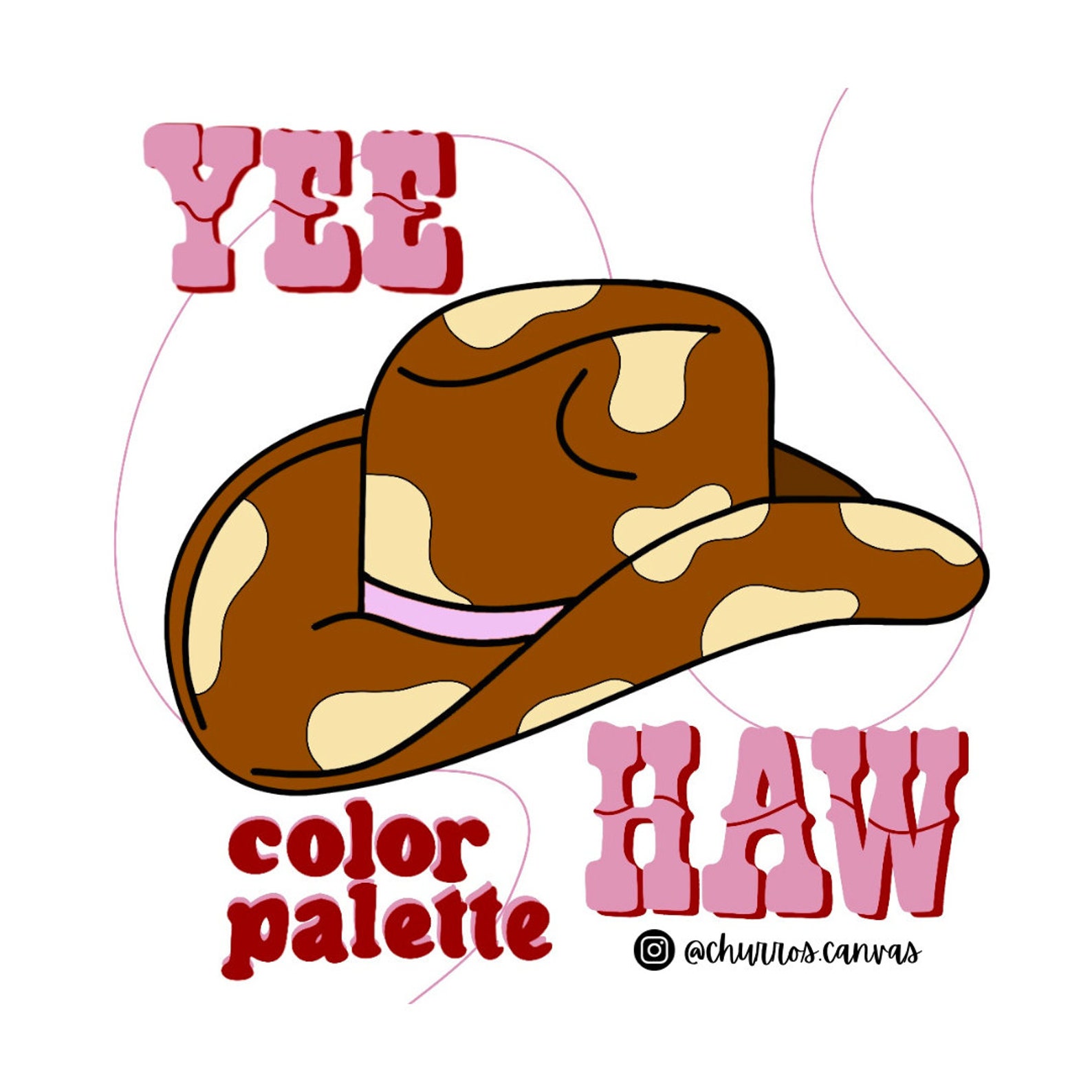 Yee Haw Procreate Color Palette - Etsy