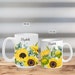 Customize Sunflower Mug | Sunflower Coffee Mug | Personalized Sunflower ...