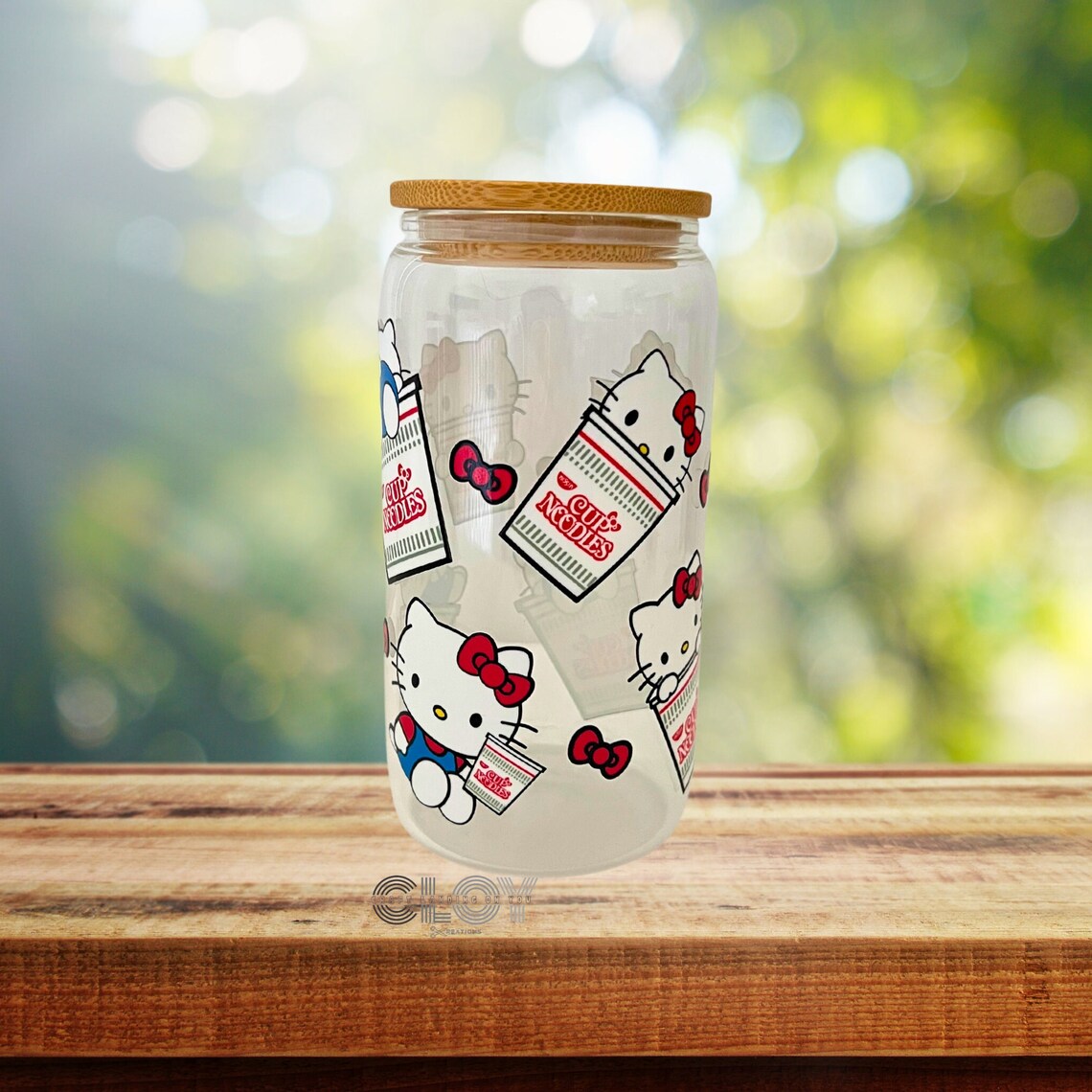 Hello Kitty Ramen Glass Can | Cup Noodles Hello Kitty Glass Can | Hello ...