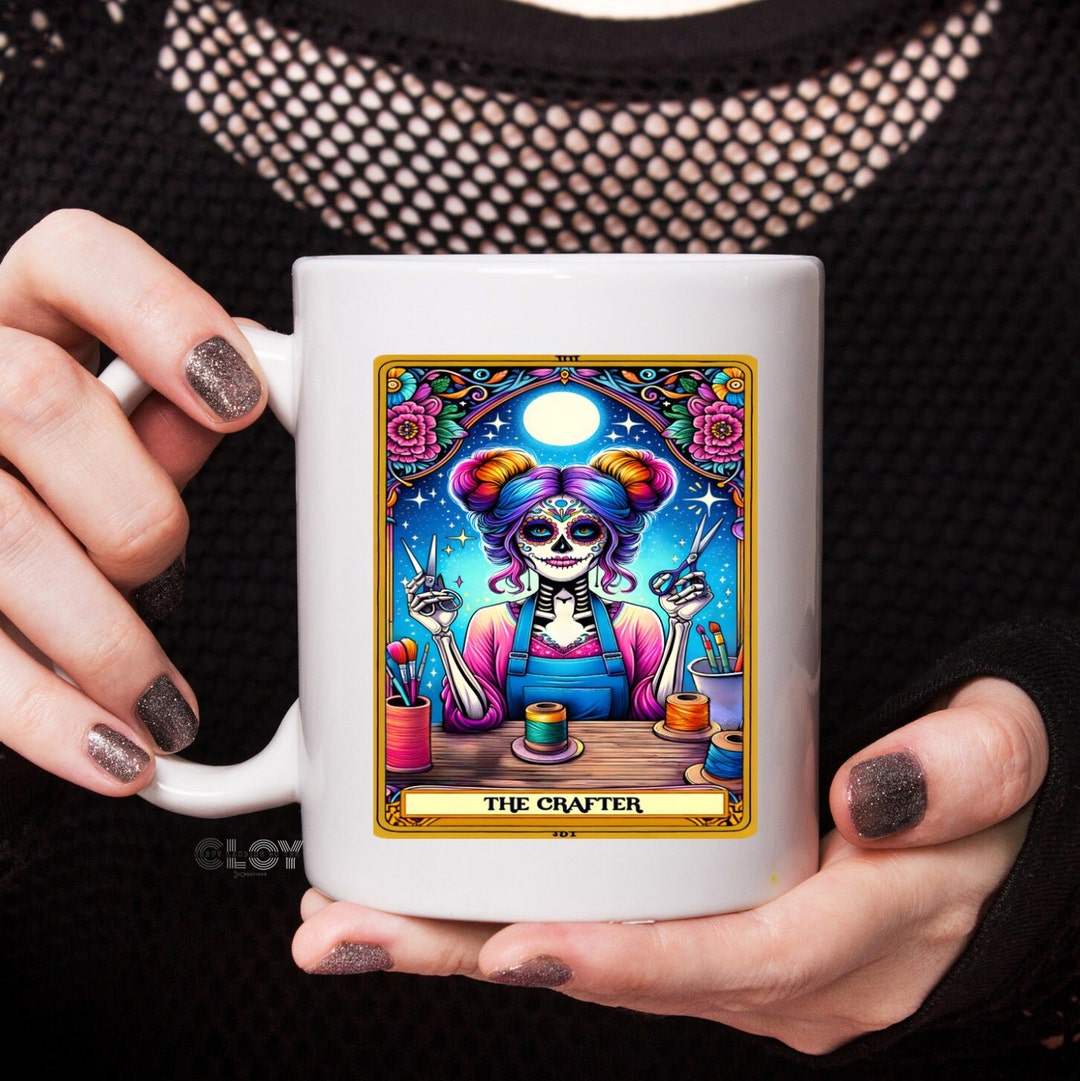 The Crafter Tarot Mug | the Crafter Tarot Card Coffee Mug | Crafter Mug ...