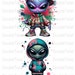 Streetwear Graffiti Alien Clipart, Paint Splatter Extraterrestrial PNG ...