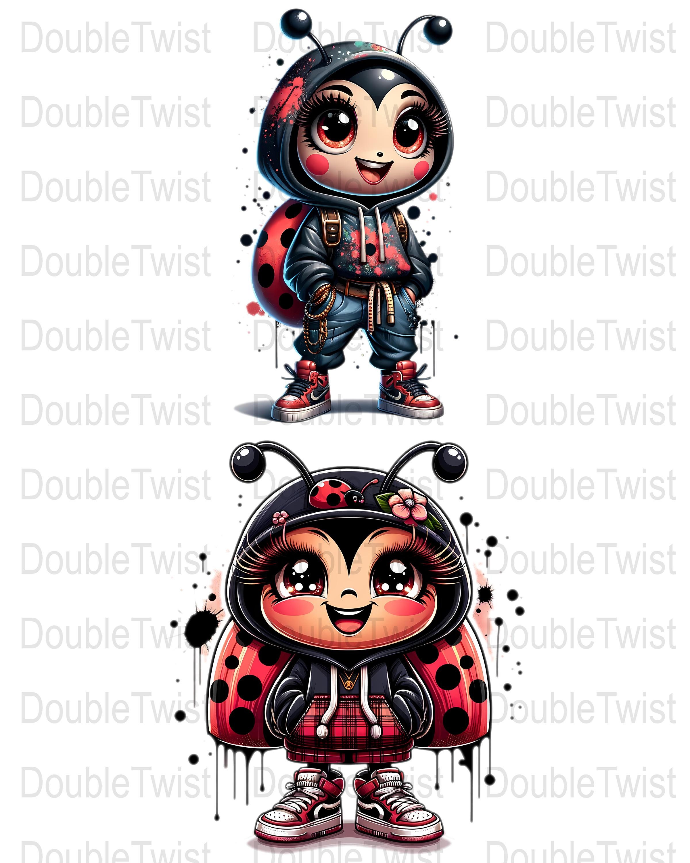 Streetwear Graffiti Ladybugs Png's, Urban Style Ladybug Clipart ...