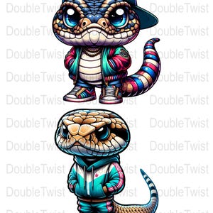 Streetwear Rattlesnake Clipart, Cool Snake Graphics, Hip Hop Animal ...