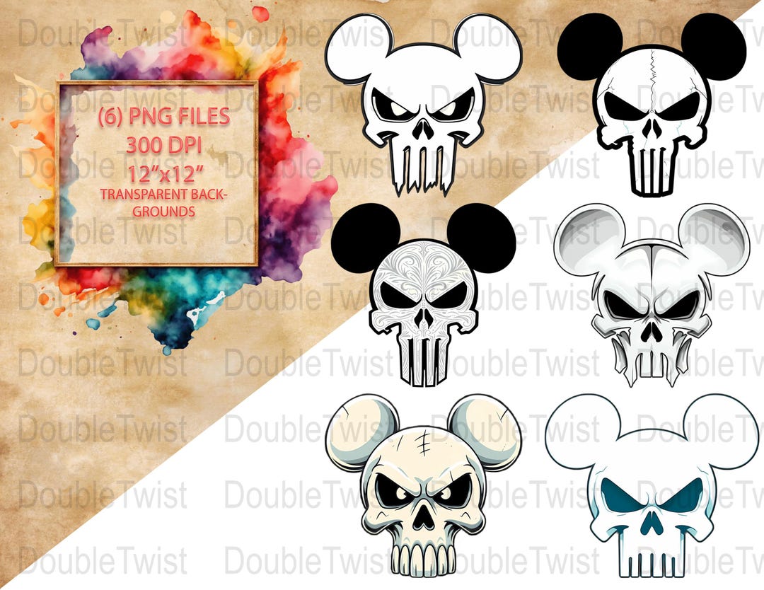 Mouse Skull PNG Clipart, Punish Mouse Skull Art, Spooky Mouse Design ...