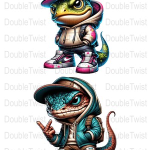 Graffiti Lizard Clipart, Urban Streetwear Style Lizard, Colorful PNG ...