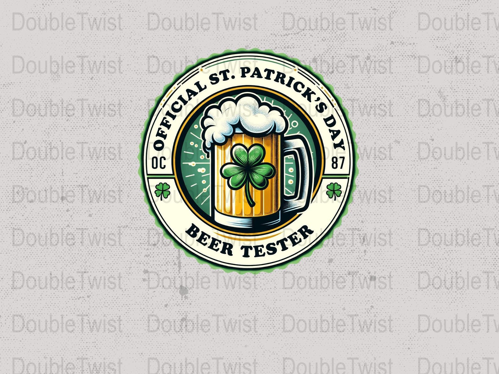 St. Patrick's Day Beer Tester Badge Digital Download, Irish Celebration ...