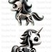 X-ray Unicorn Clipart PNG, Fantasy Skeleton Unicorns, Digital Download ...