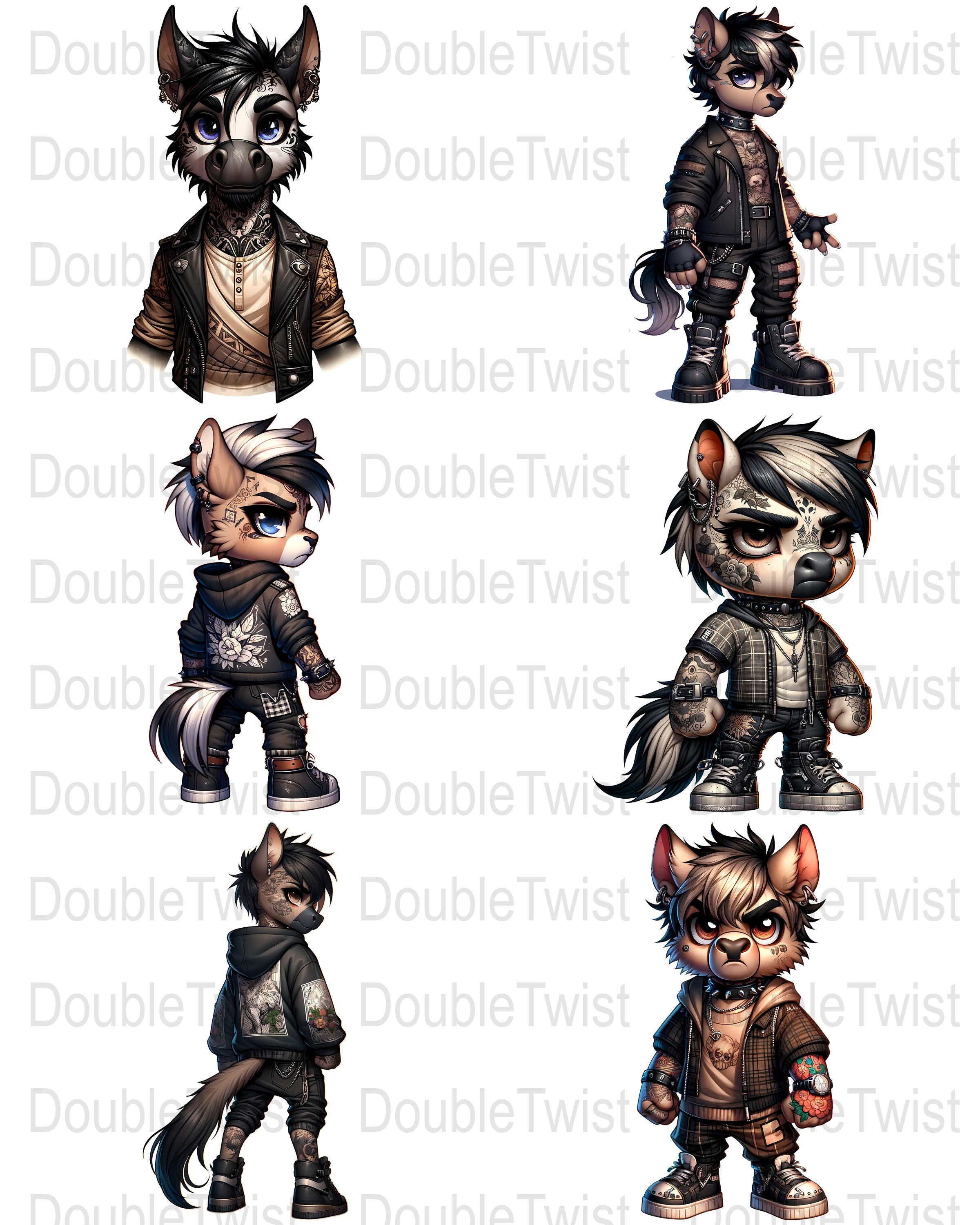 Goth Pony Clipart, Dark Fantasy Horse PNG, Digital Download for ...