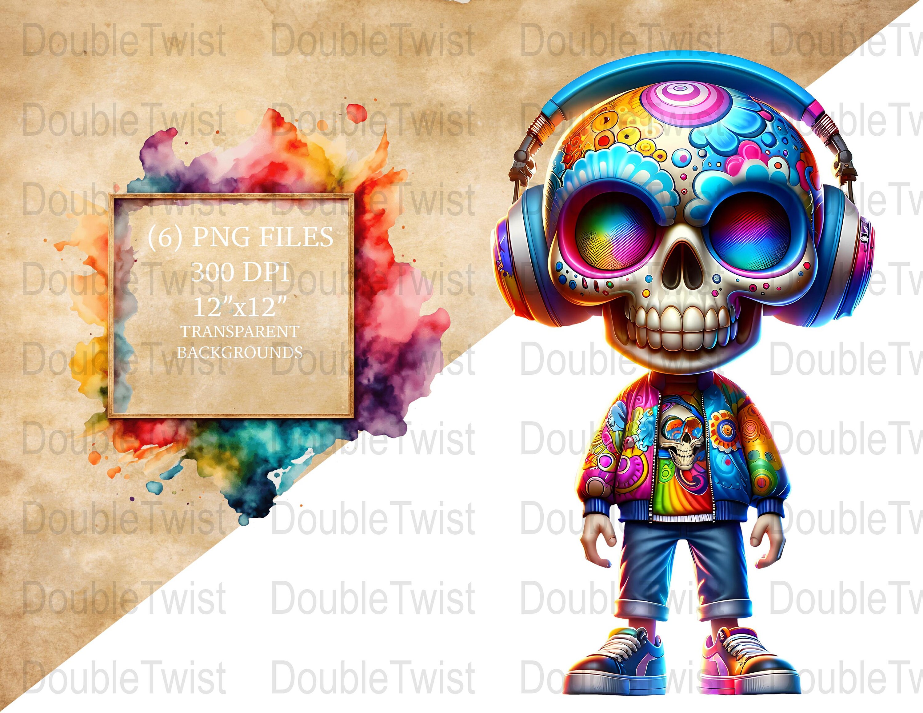 Colorful Graffiti Skullboy Clipart, Urban Street Art PNG, Vibrant Digital Download, Hip Hop ...