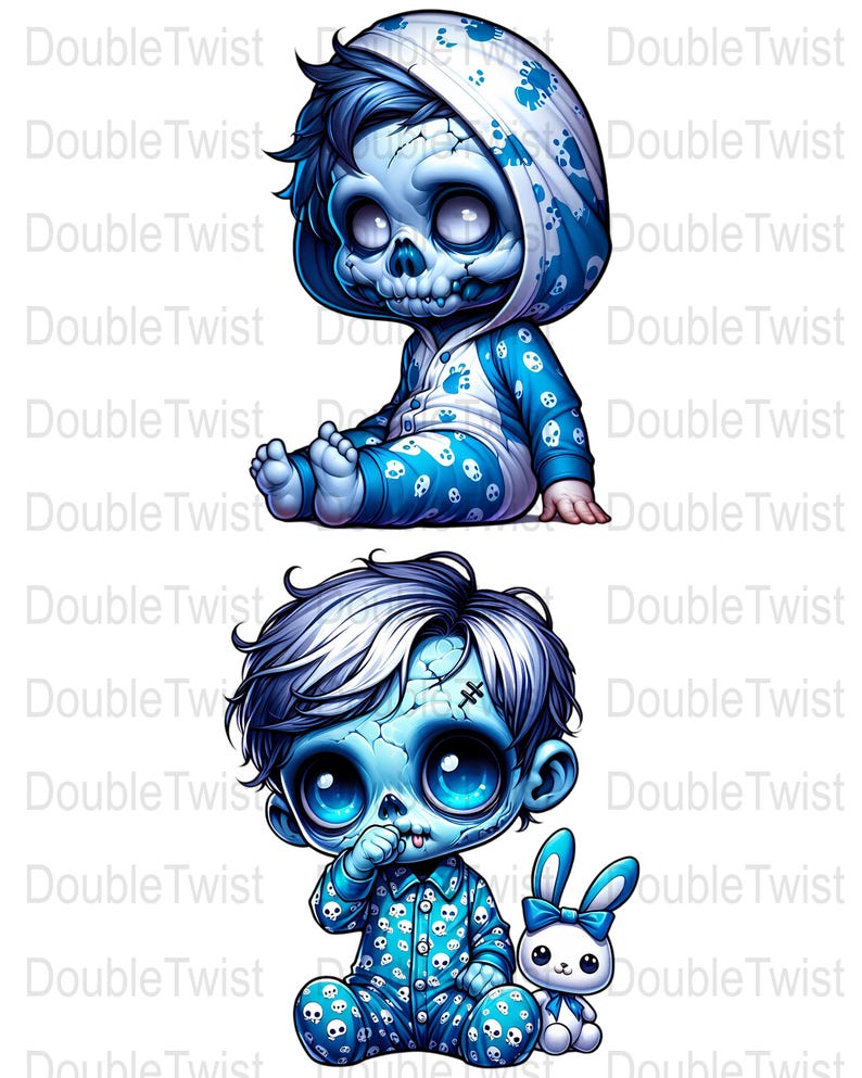 Cute Baby Zombies PNG Clipart, Adorable Zombie Babies, Fun Halloween ...