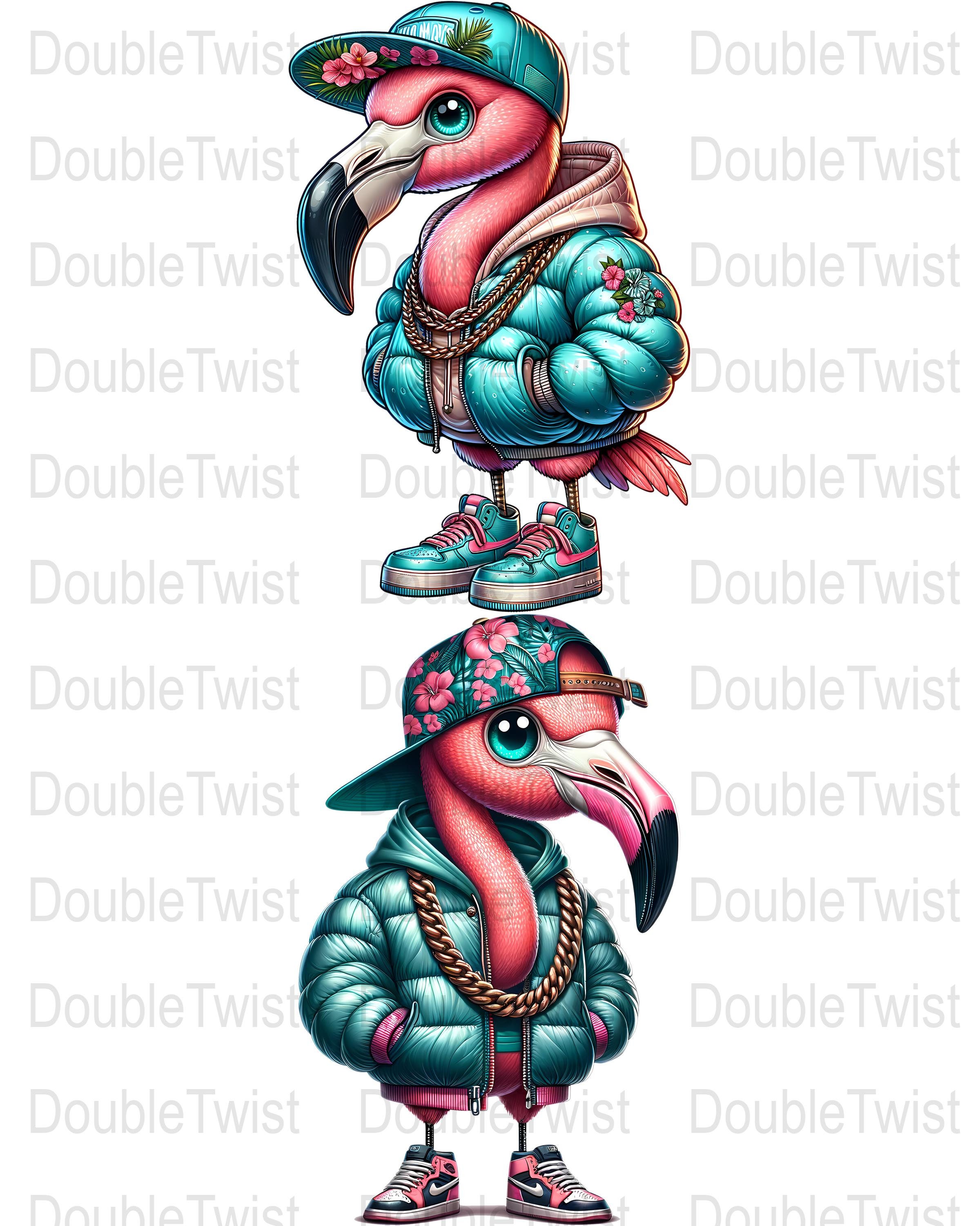 Hip Hop Flamingos Clipart, Urban Bird PNG, Graffiti Style Flamingo ...