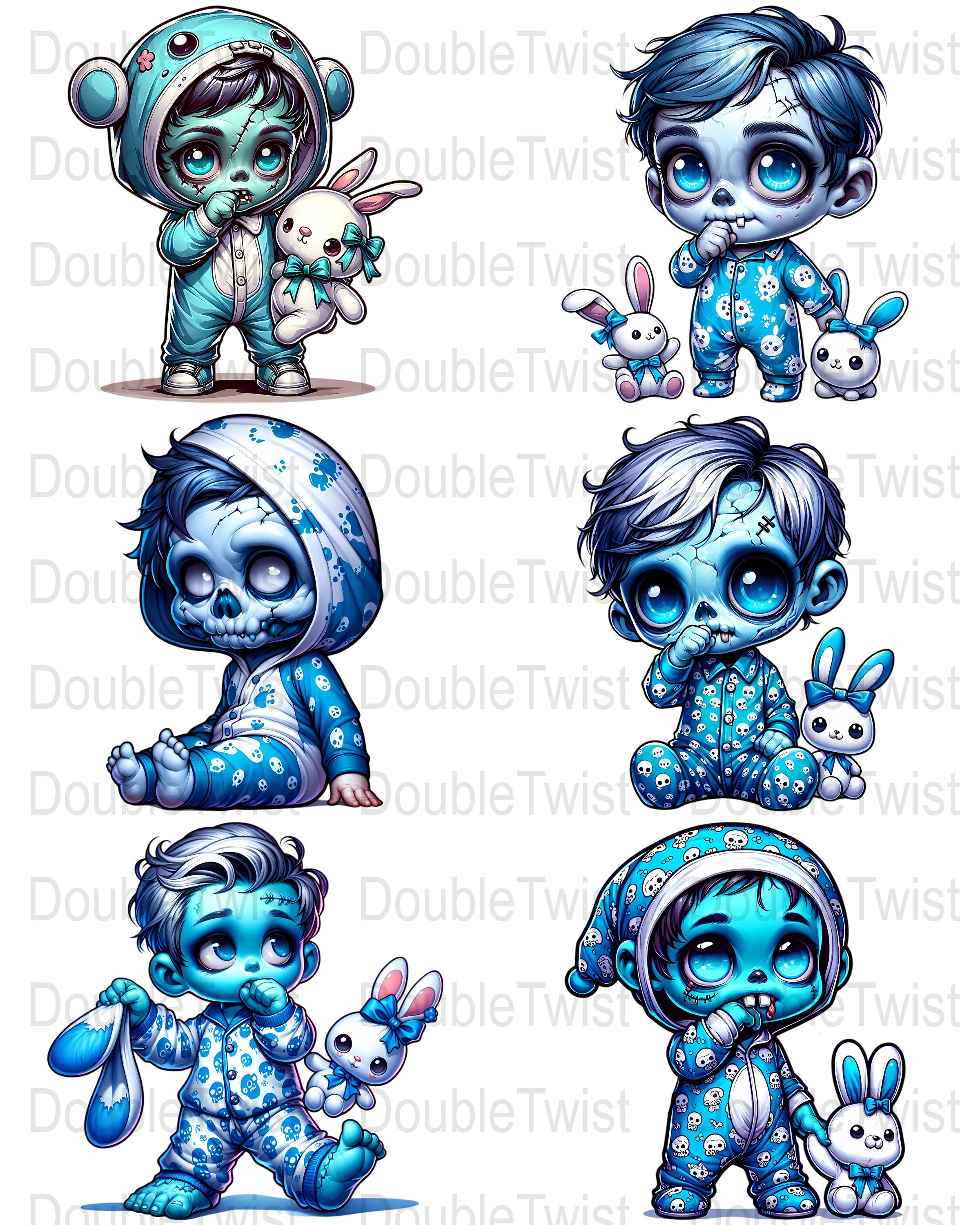 Cute Baby Zombies PNG Clipart, Adorable Zombie Babies, Fun Halloween ...