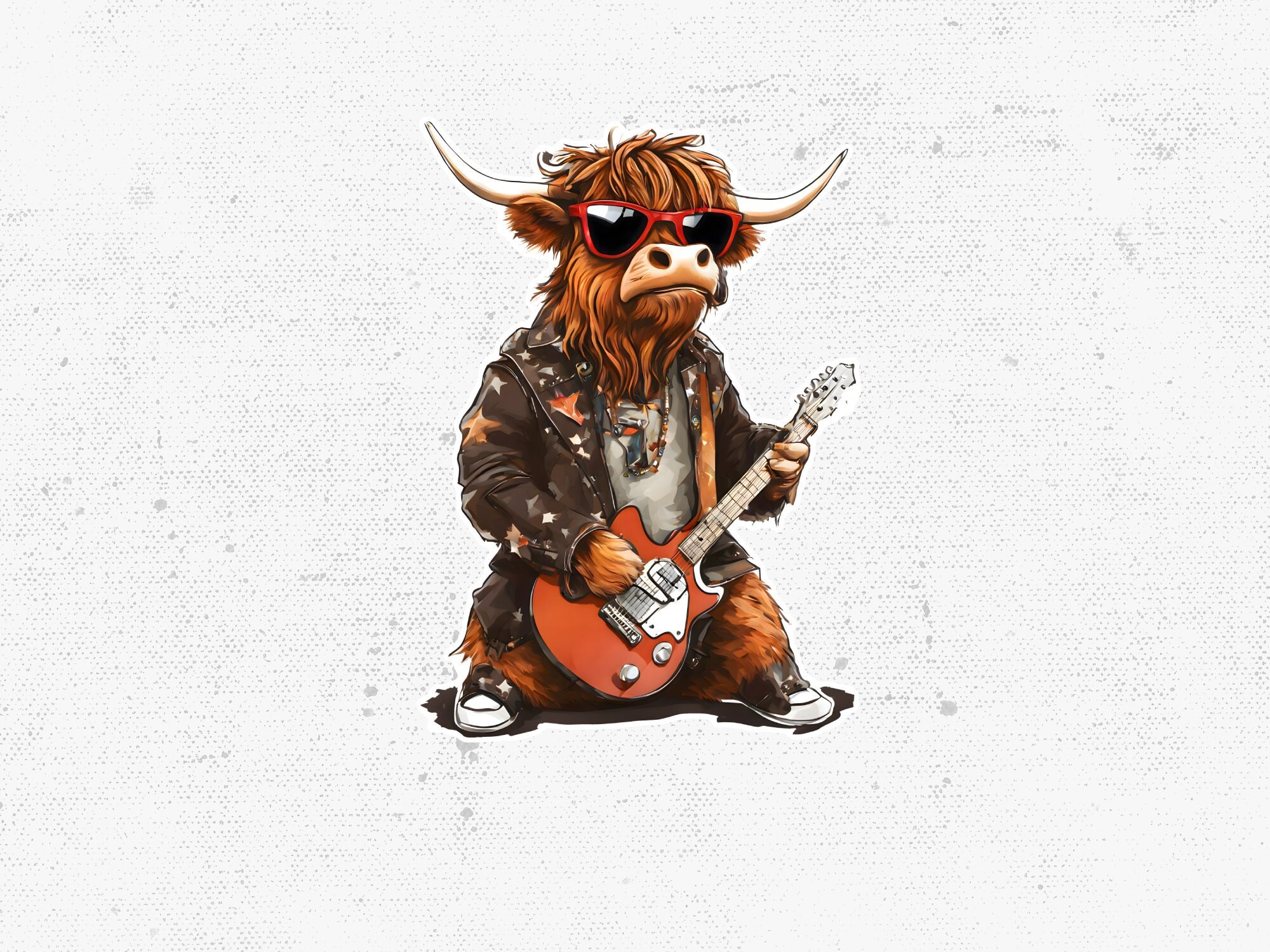 Highland Cow Rocker PNG - Etsy