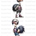 Emo Emus PNG Clipart, Cool Emu Art, Digital Download, Teen Room Decor ...
