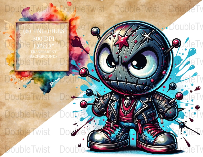 Graffiti Voodoo Doll Clipart, Streetwear Style PNG, Urban Art Design ...