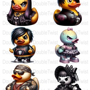 Alternative Rubber Ducks Pngs, Cute Emo Duck Clipart, Goth Bath Toy ...