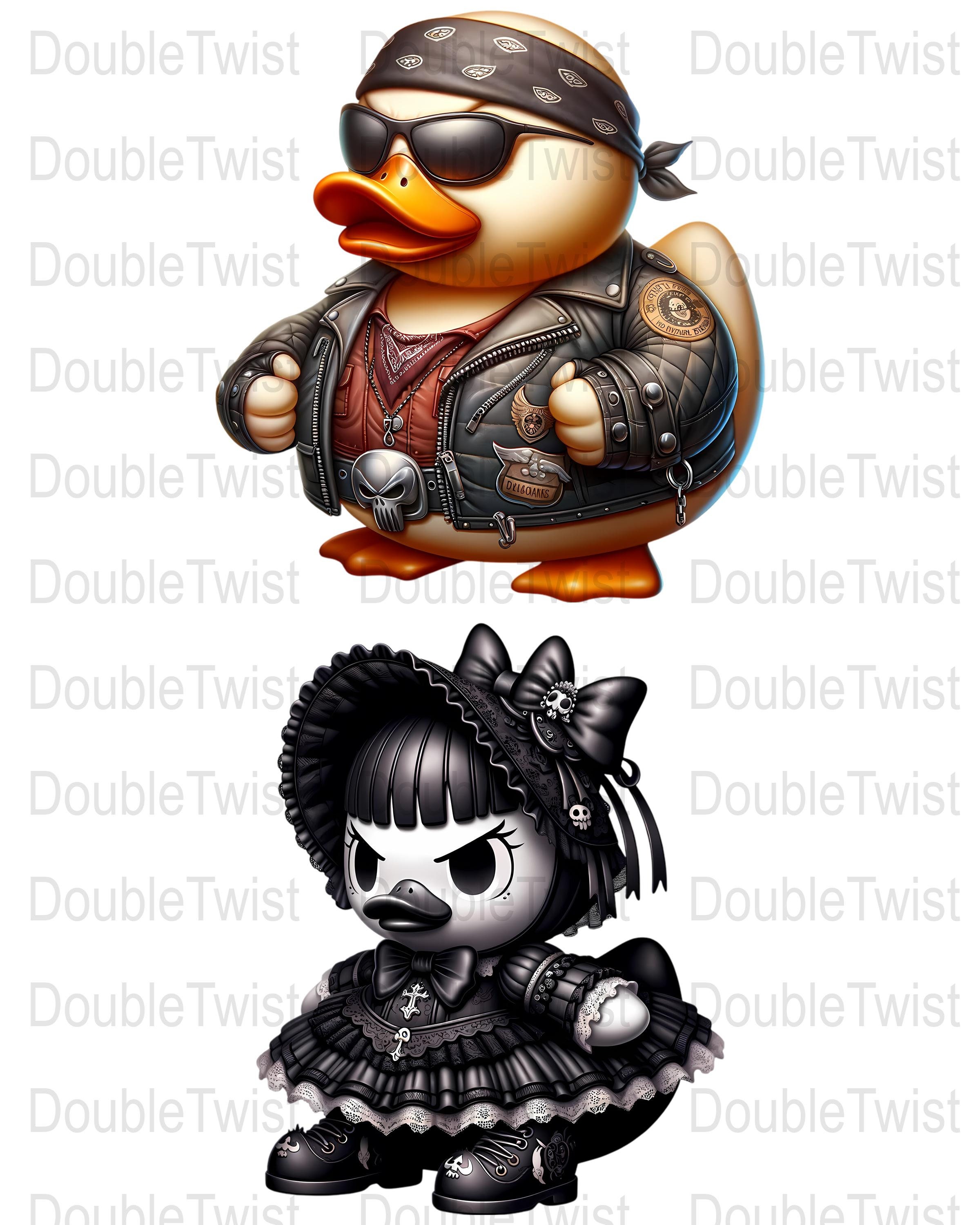 Alternative Rubber Ducks Pngs, Cute Emo Duck Clipart, Goth Bath Toy ...