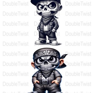 Gangster Thug Skull Boy Clipart, PNG Street Style Characters, Urban ...