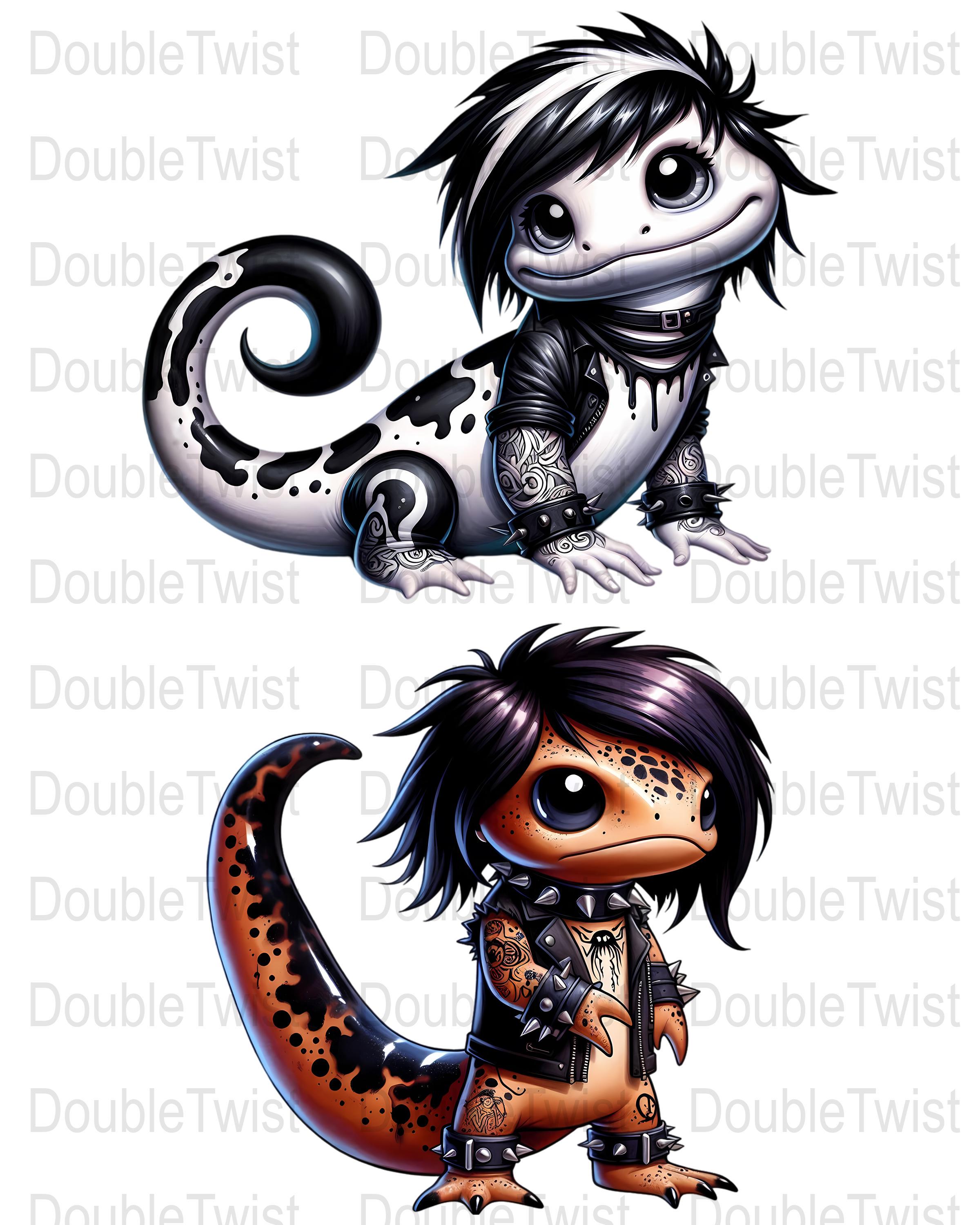 Salamander Clipart, Emo Clipart, Goth Clipart, Punk Clipart, Reptile ...