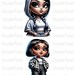 Cholo Doll Clipart PNG, Urban Fashion Girl Digital Art, Modern Female ...