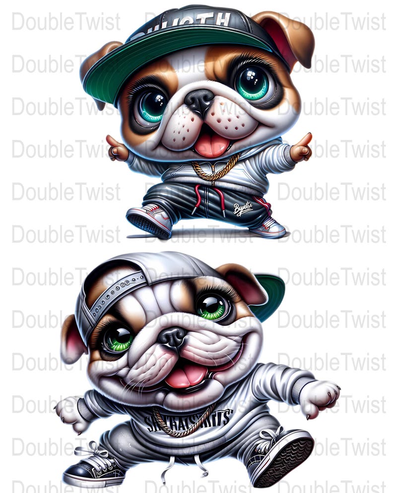 Hip Hop Bulldog PNG Clipart, Cool Bulldog Graphic, Urban Dog Art ...