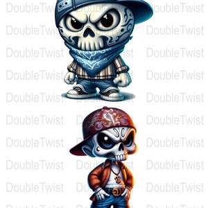 Gangster Thug Skull Boy Clipart, PNG Street Style Characters, Urban ...