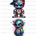 Streetwear Graffiti Alien Clipart, Paint Splatter Extraterrestrial PNG ...