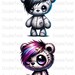 Distressed Emo Teddy Bear PNG Collection: Gothic Clipart (digital Download) - Etsy