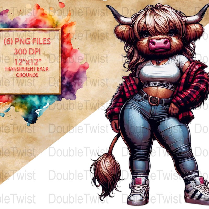 Highland Cow Hipper - Etsy