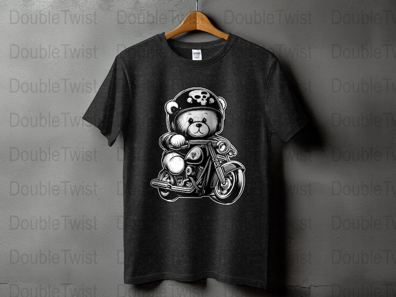 Motorcycle Riding Teddy Bear PNG: Fun Design for DIY Projects, Ideal ...