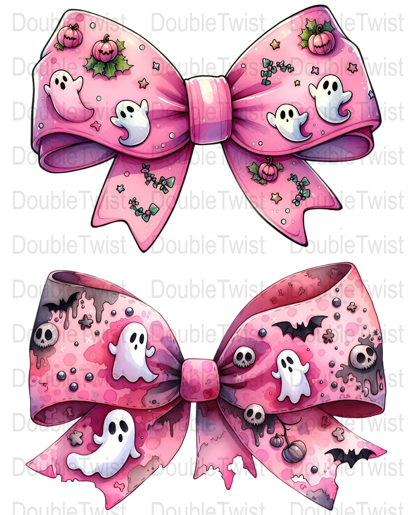 Cute Halloween Coquette Bow PNG, Halloween Ghost Bow Clipart, Trendy ...