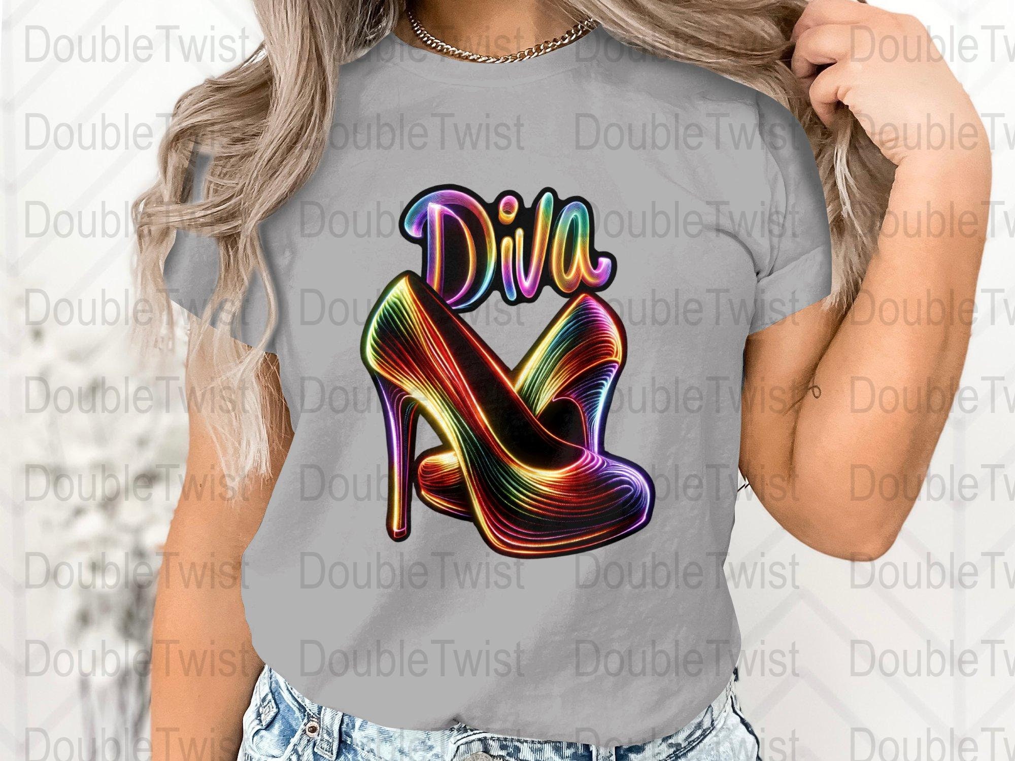 Neon Diva High Heel Shoe PNG, Colorful Stiletto Fashion Decor, Stylish ...
