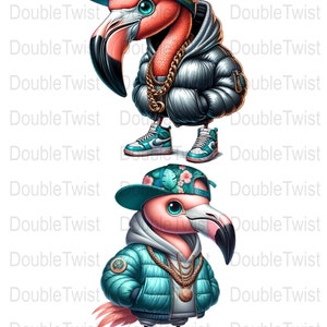 Hip Hop Flamingo PNG Clipart, Graffiti Style, Urban Bird (digital ...