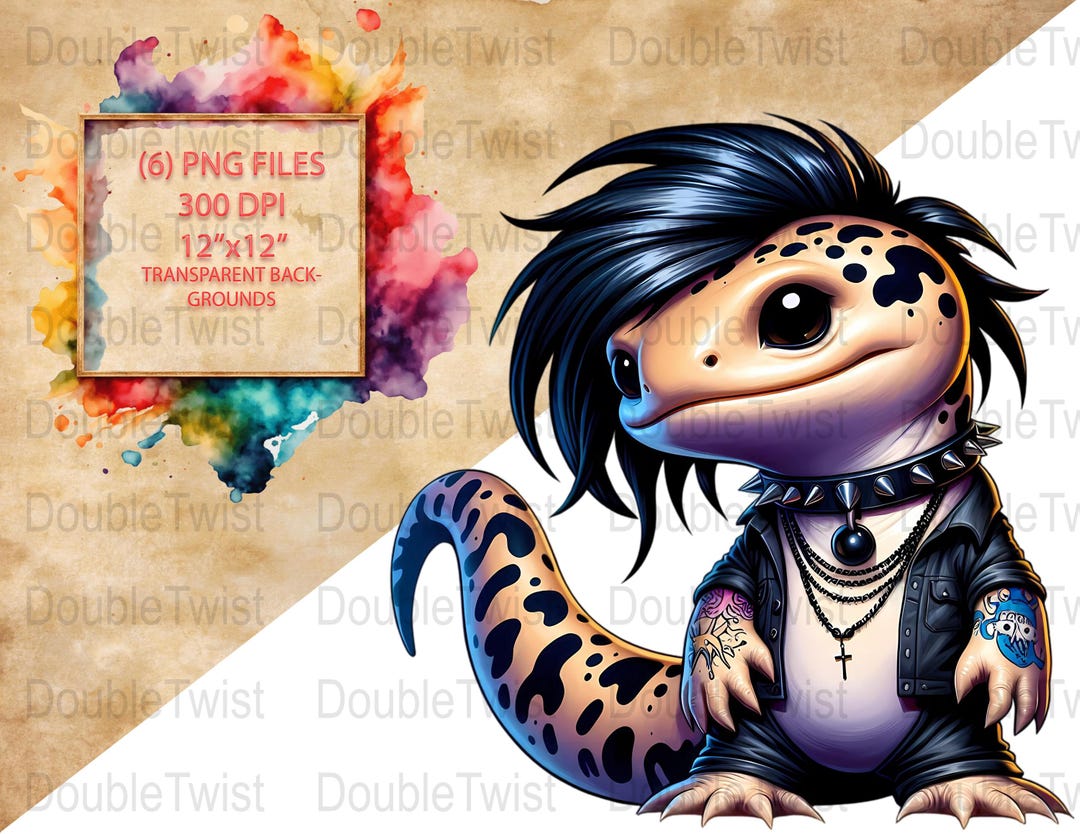 Salamander Clipart, Emo Clipart, Goth Clipart, Punk Clipart, Reptile ...