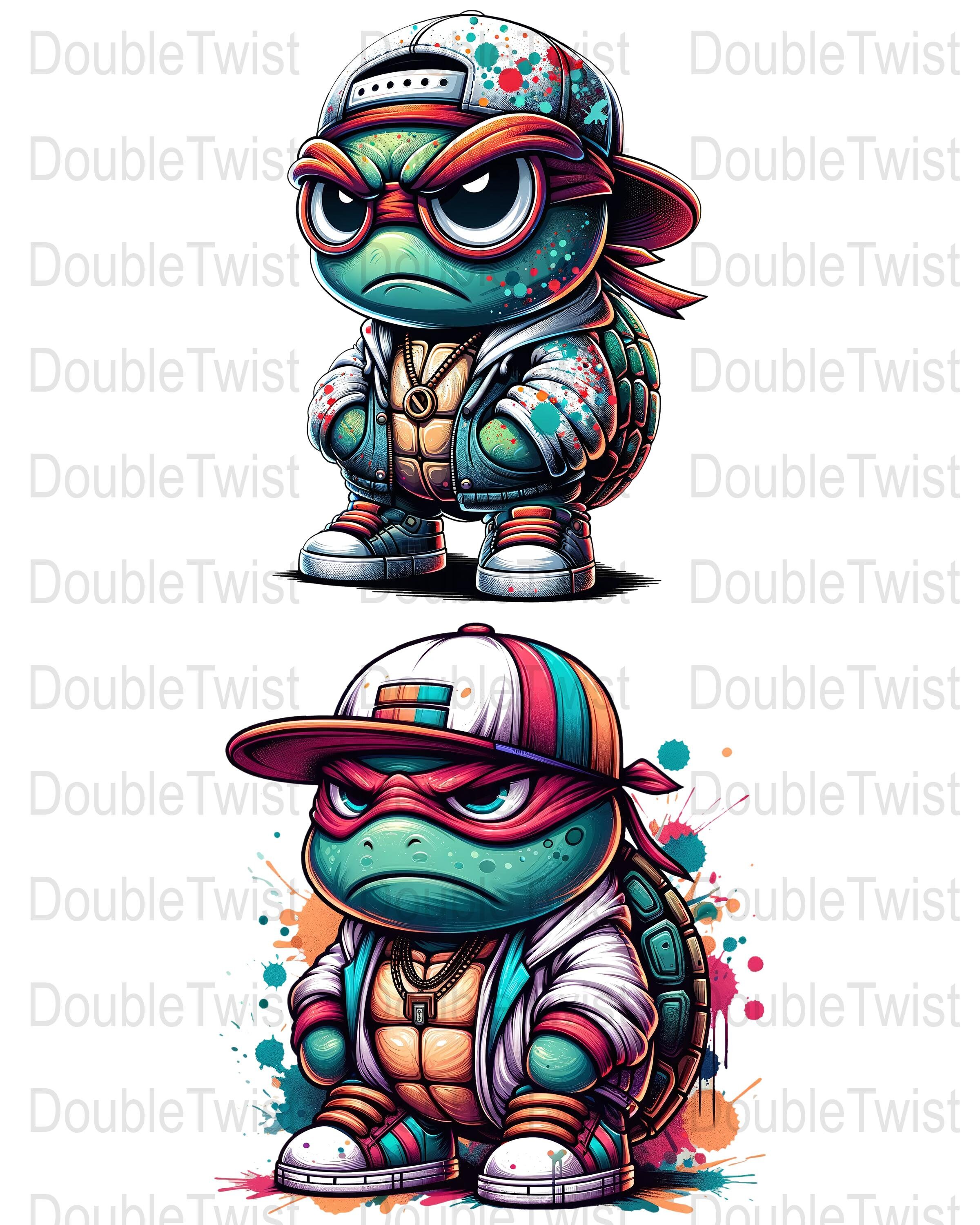 Colorful Turtle Clipart, Urban Style Turtle PNG, Streetwear Fashion ...