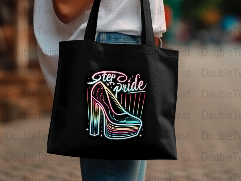 Neon High Heel Step With Pride PNG, Colorful LGBT Support Graphic ...