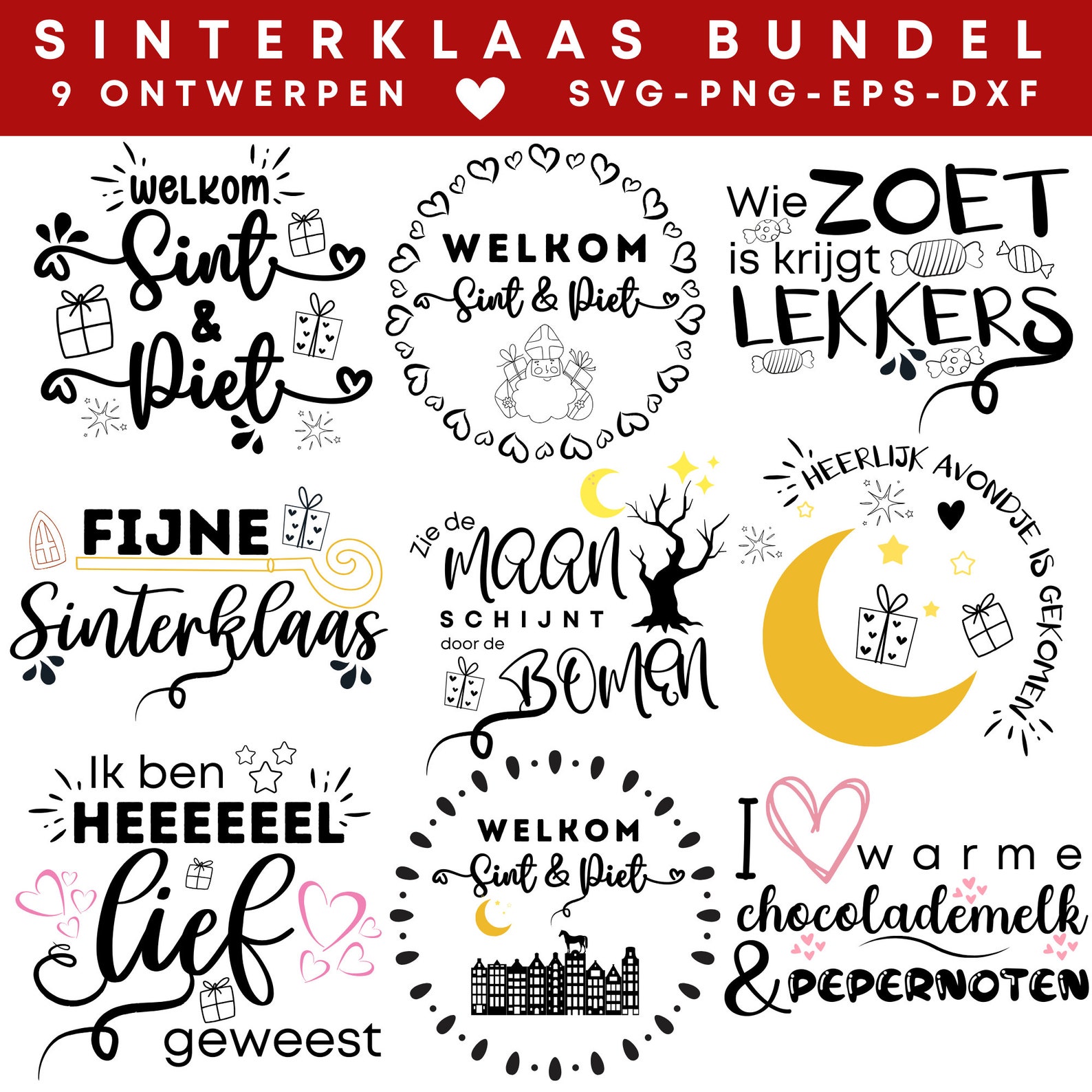 Sinterklaas SVG Knutselen Sint En Piet Sinterklaas Cricut - Etsy Australia
