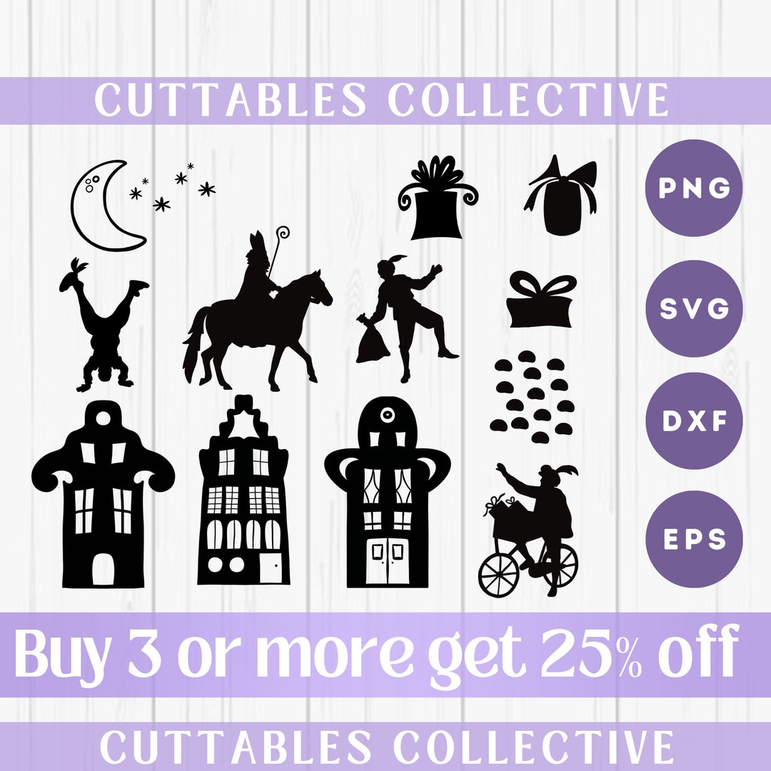 Sinterklaas SVG Sint En Piet Cut File Sinterklaas SVG - Etsy