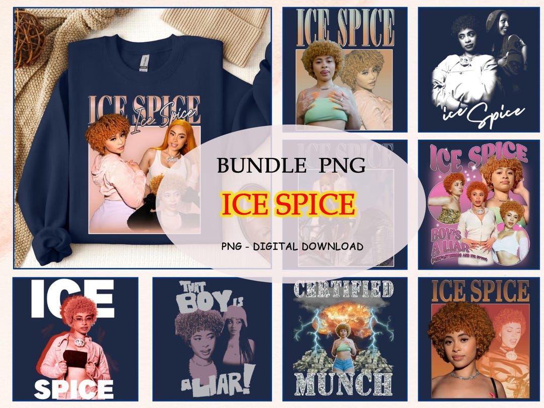 Ice Spice Png, Ice Spice T Shirt Design PNG Instant Download, Ready to ...