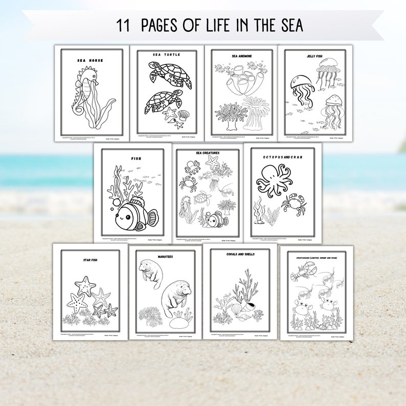 44 Coloring Pages of Animals - Sea Animals, Jungle Animals, Woodland ...